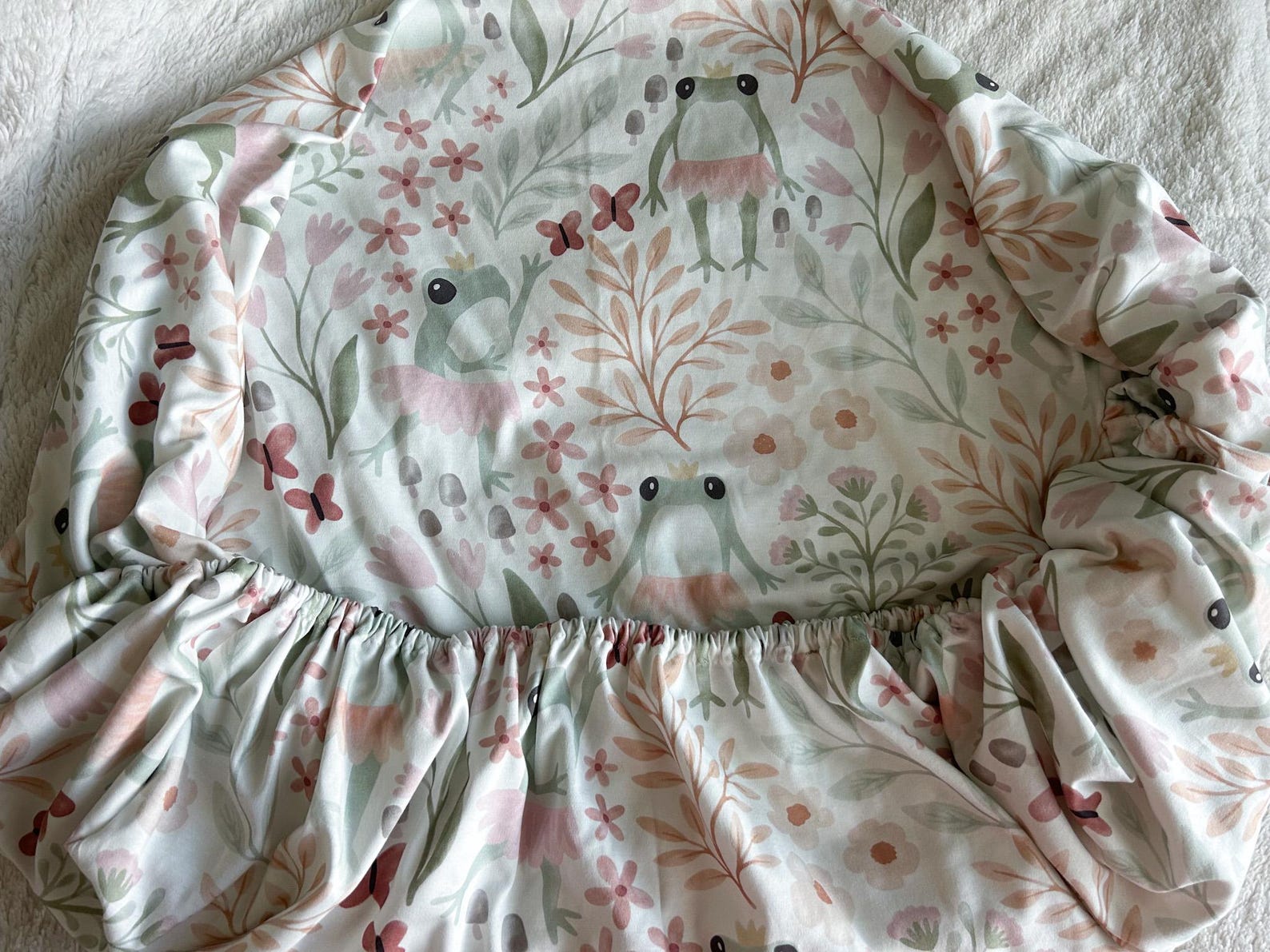 Frog Ballet Nutcracker Crib Bedding, Ballerina Blanket, Pink Floral ...