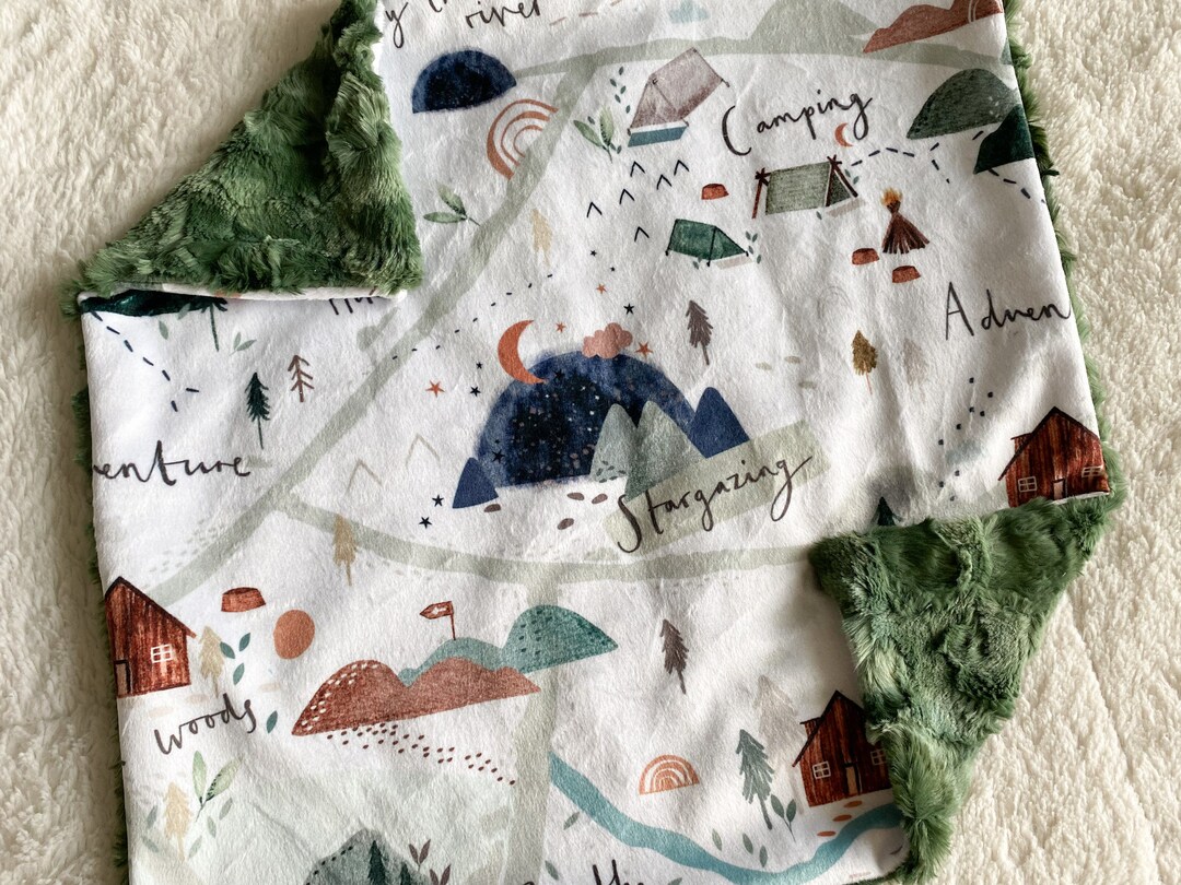 LOVEY, QUICK SHIP, Little Explorer Crib Bedding, Adventure Baby Blanket ...