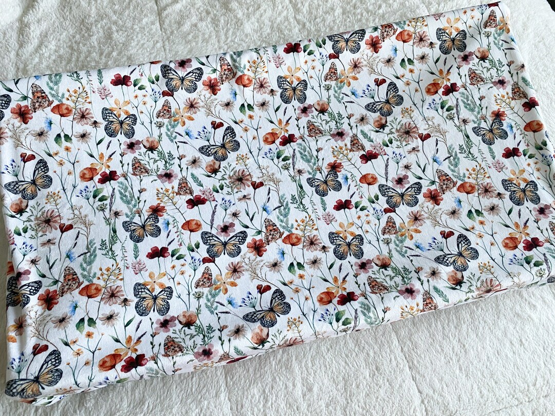 Butterfly & Wildflower Changing Pad Cover, Butterfly Meadows Crib ...