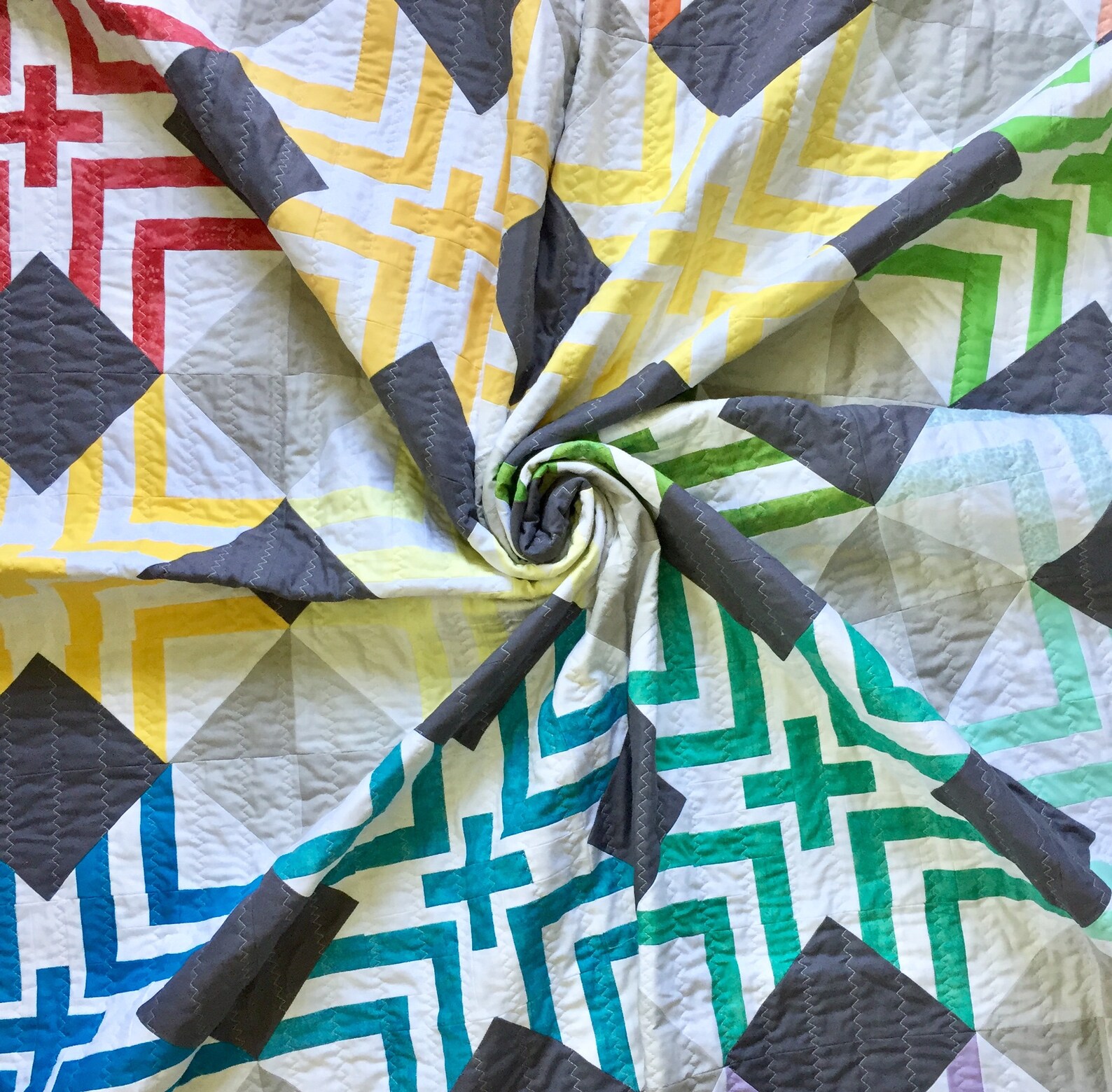 Geometric Prairie Quilt PDF Pattern - Etsy