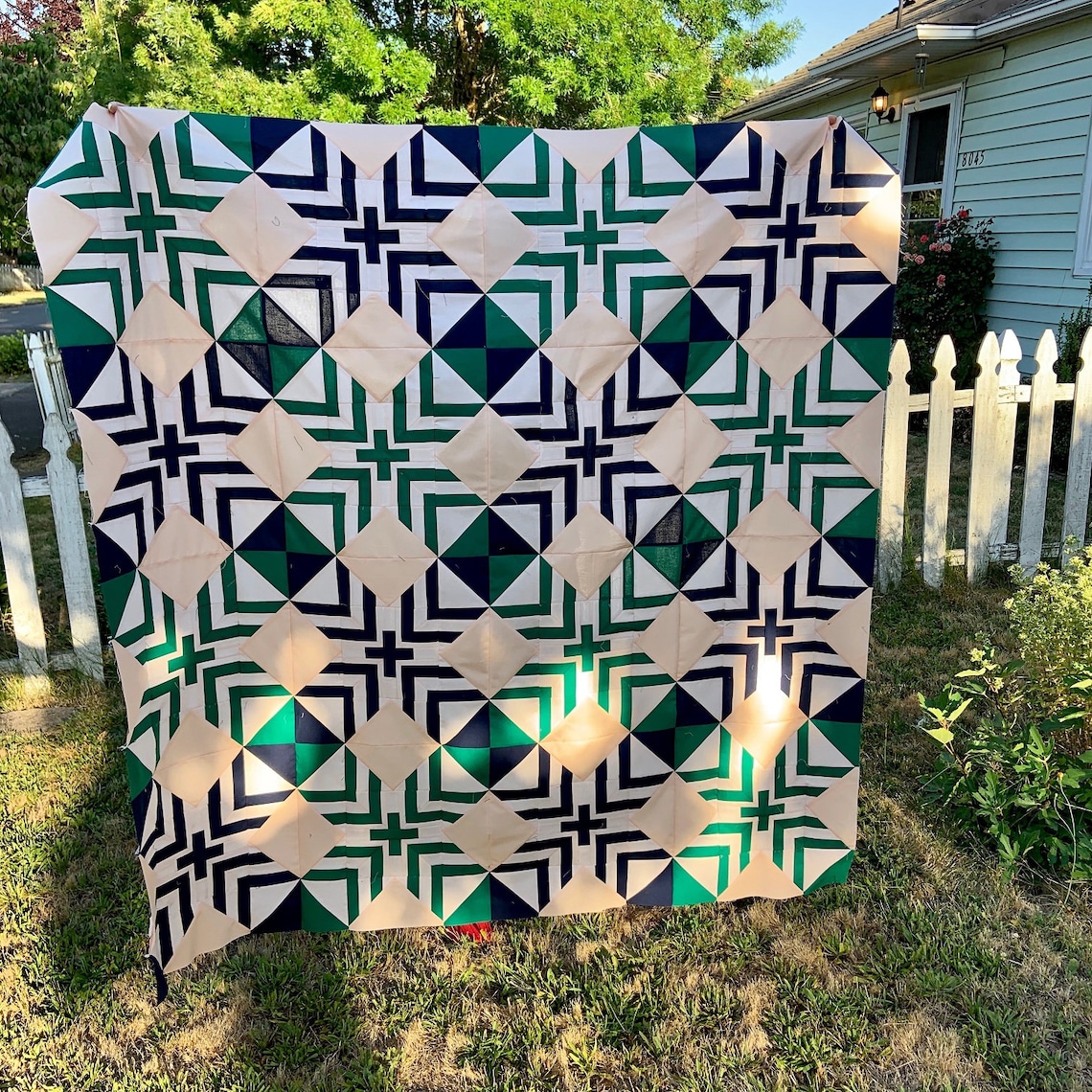 Geometric Prairie Quilt PDF Pattern - Etsy