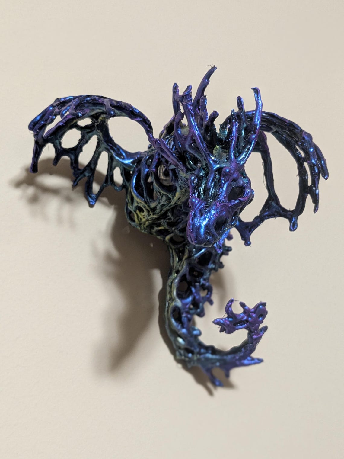 Corrupted Magic Dragon Wall Decor - One of a Kind - Etsy