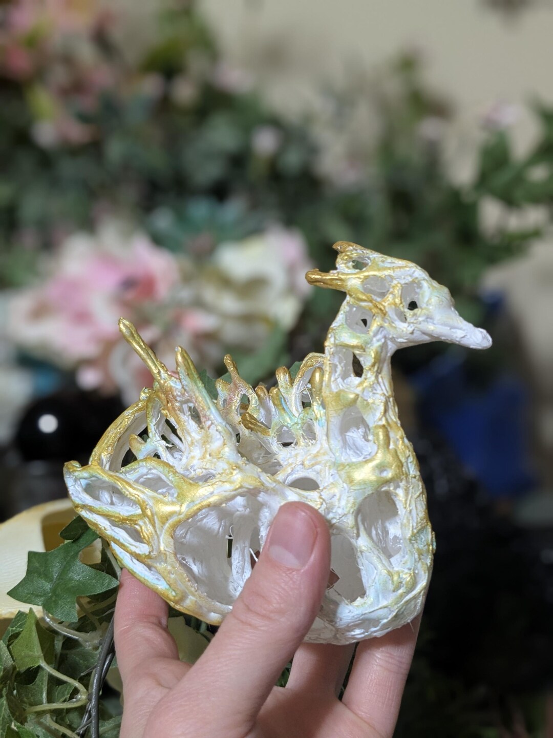 Corrupted Magic Swan Hot Glue Sculpture - Etsy