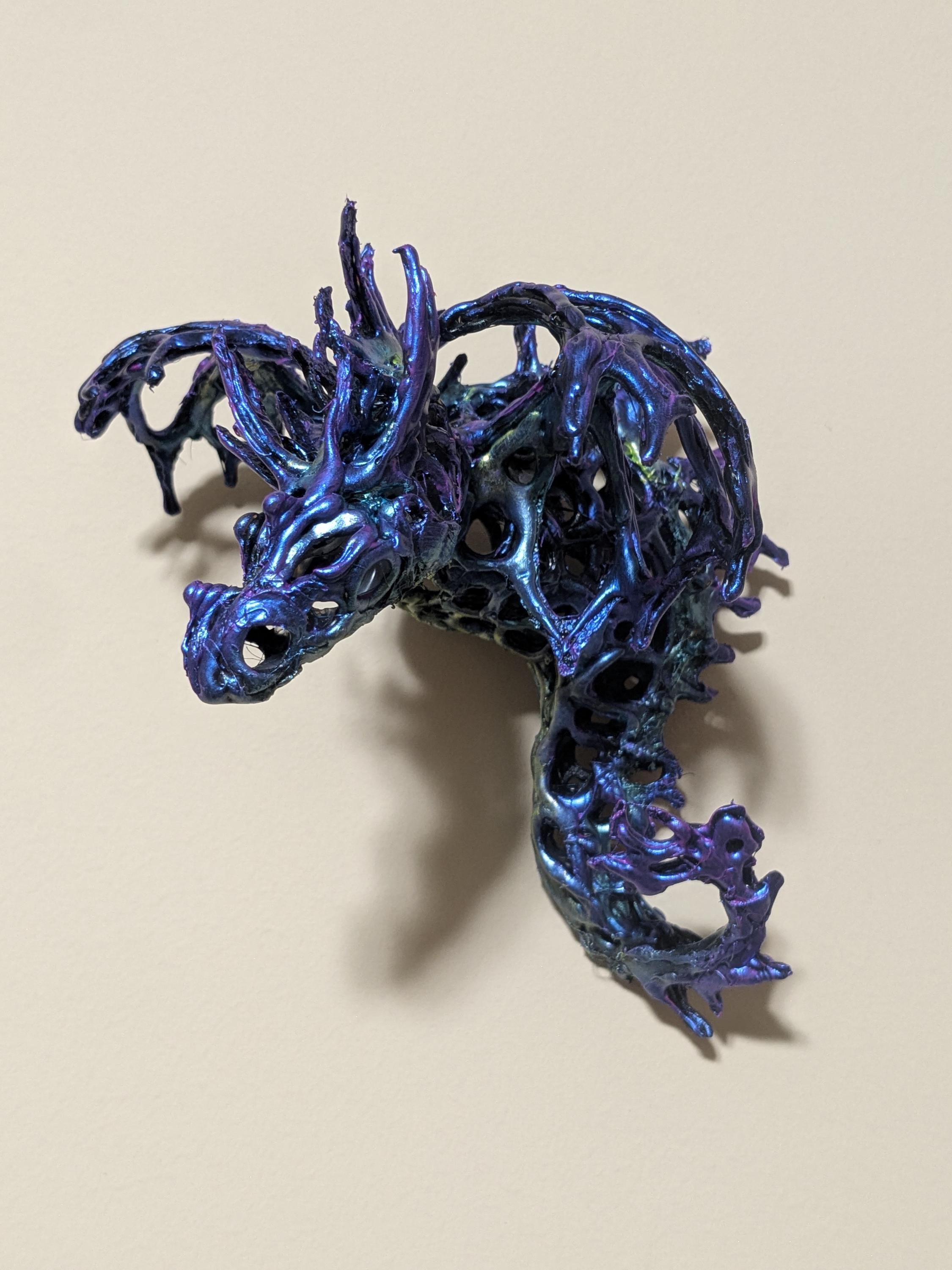 Corrupted Magic Dragon Wall Decor - One of a Kind - Etsy