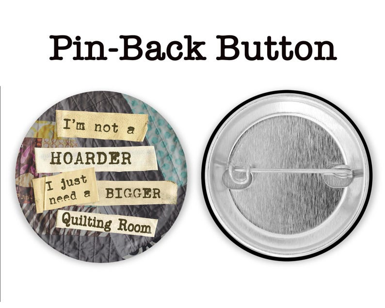 Quilting Room Button or Magnet: Funny Quilter Gift - Etsy