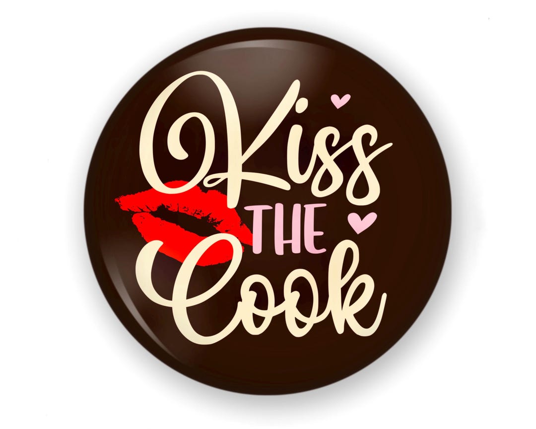 Kiss the Cook Magnet: Fun Kitchen Fridge Decor - Etsy