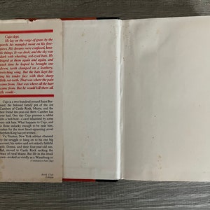 Stephen King Cujo 1981 Book Club Edition - Etsy
