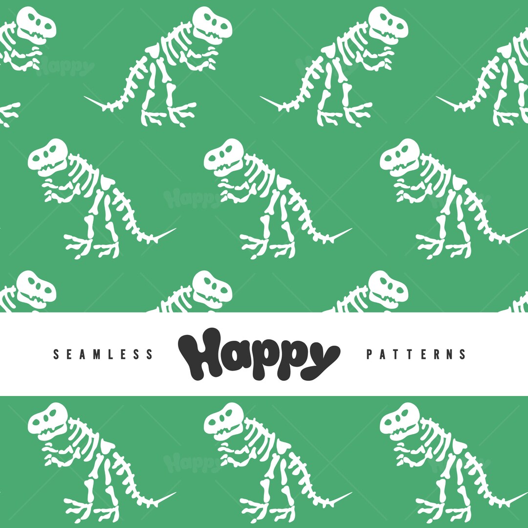 T-rex Skeletons Green - Etsy