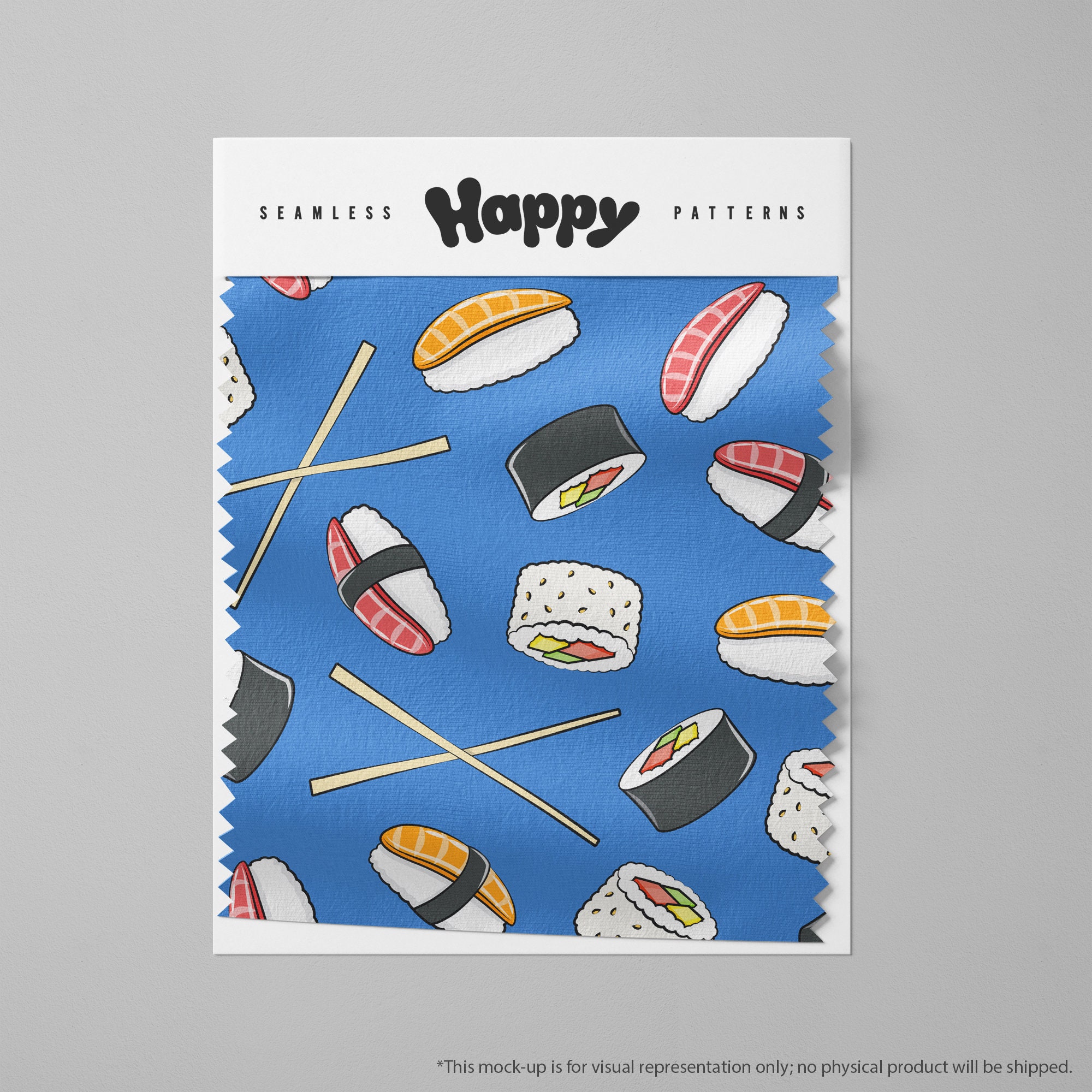 Sushi Toss - Blue (seamless Digital File) - Etsy