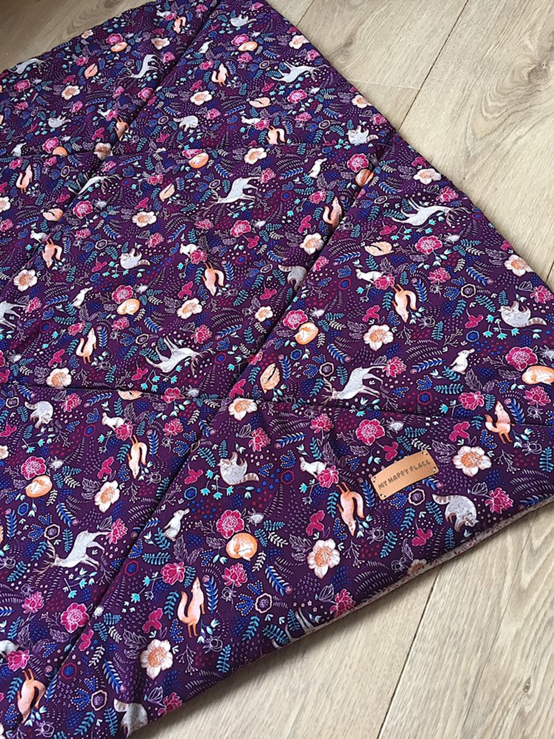 Baby Woodland Play Mat Babyshower Gift Baby Blanket Soft - Etsy