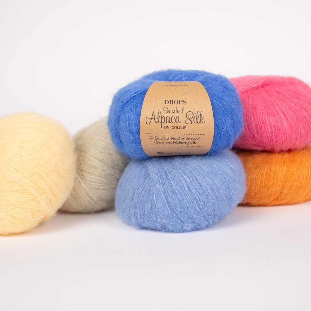 Alpaca Yarn Knitting Yarn Drops Yarn Drops Brushed Alpaca Silk Fluffy alpaca-yarn-knitting-yarn-drops-yarn-drops-brushed-alpaca-silk-fluffy