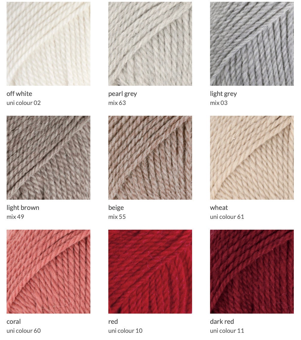 Drops Alaska Yarn Wool Worsted Aran Weight Wool Yarn for | Etsy