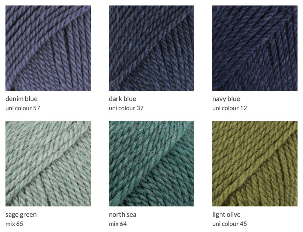 Drops Alaska Yarn Wool Worsted Aran Weight Wool Yarn for | Etsy