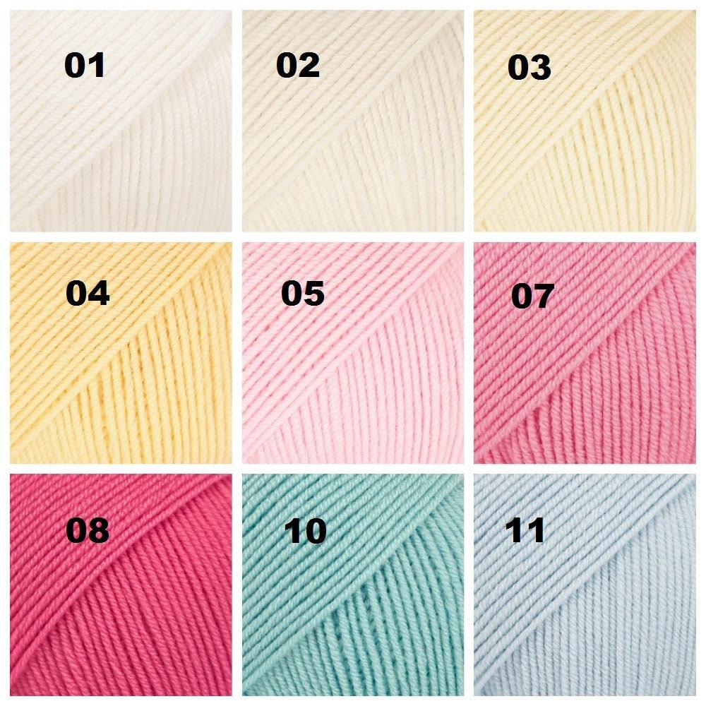 Drops Baby Merino Superwash Merino Wool Yarn Natural Fiber - Etsy