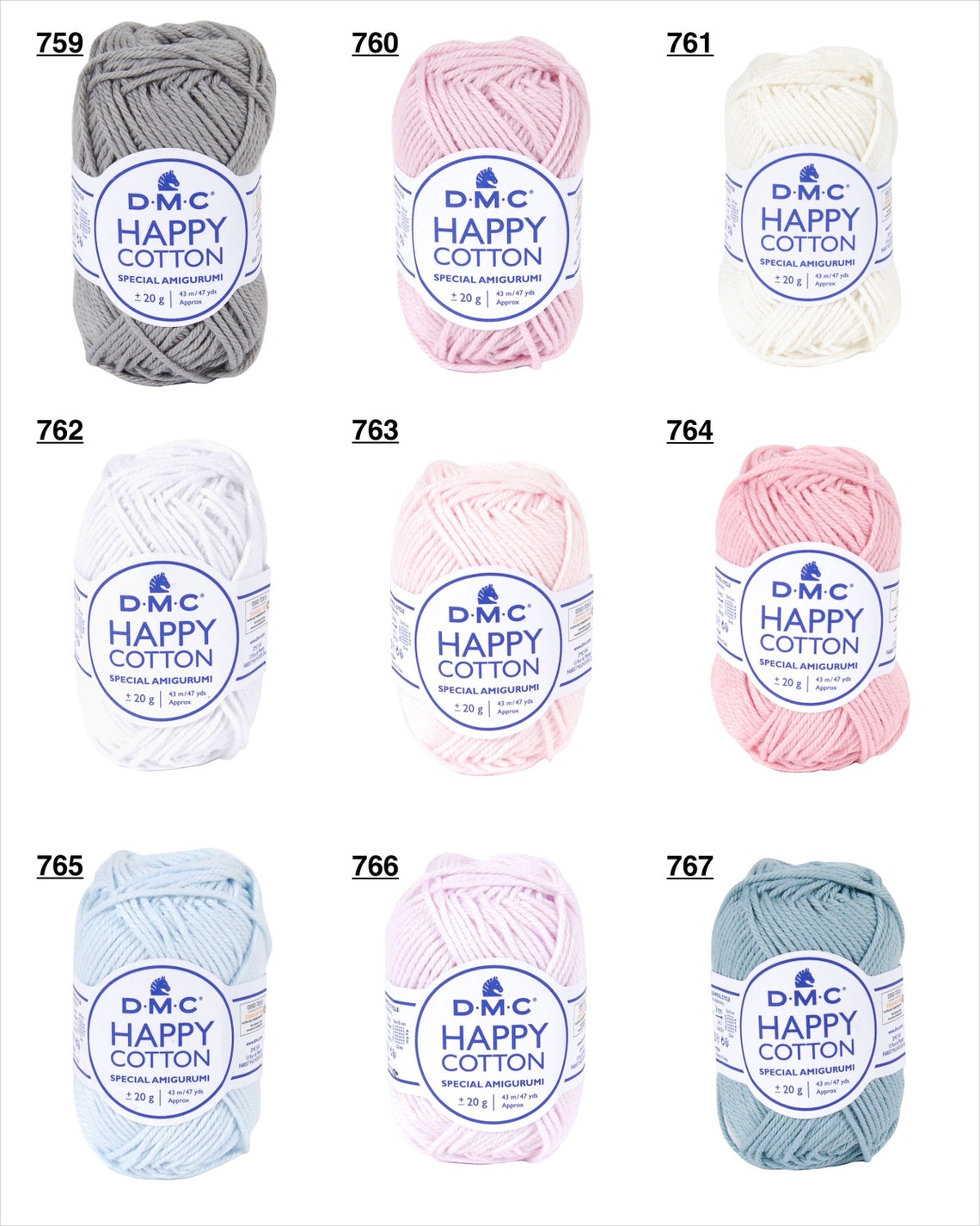 Dmc Happy Cotton Amigurumi Crochet Yarn - Etsy