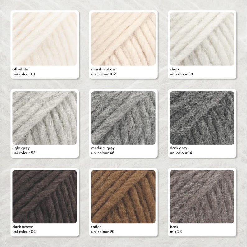 Chunky Wool Yarn, Bulky Yarn, DROPS SNOW, ESKIMO, Felting Yarn ...
