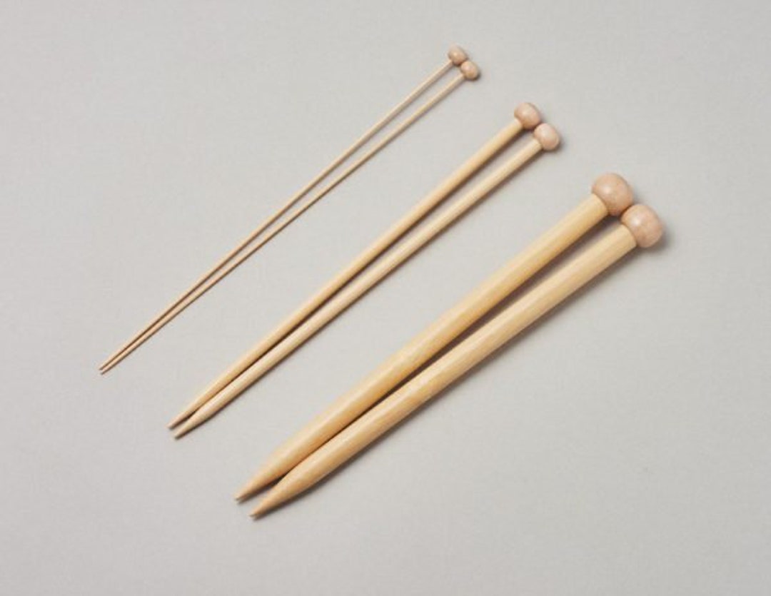 Bamboo Single Pointed Needles Seeknit (KA) Shirotake Knitting Needles ...
