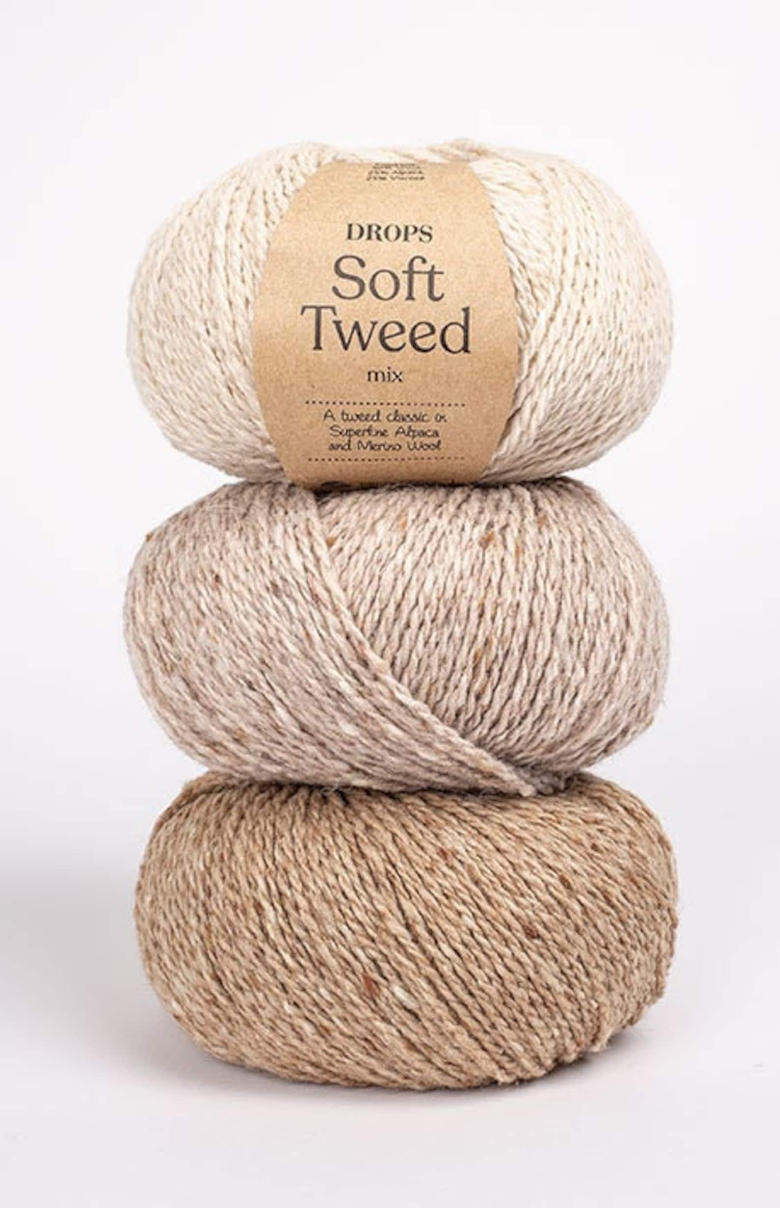 Drops Soft Tweed DK Weight Merino Wool and Alpaca Yarn - Etsy