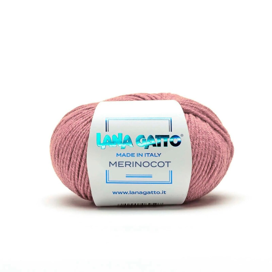 LANA GATTO Merinocot, Italian Yarn, Merino Yarn, Cotton Yarn, Knitting ...