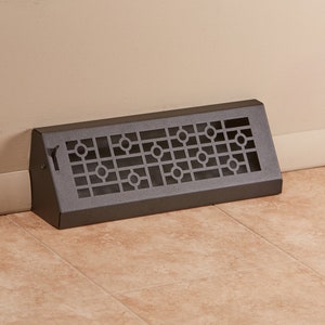 Modern Design 15-inch Baseboard Vent, Black Finish, With Adjustable ...