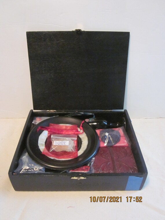 Black Magic '666' Altar Wooden Box Kit.... FILLED - Etsy