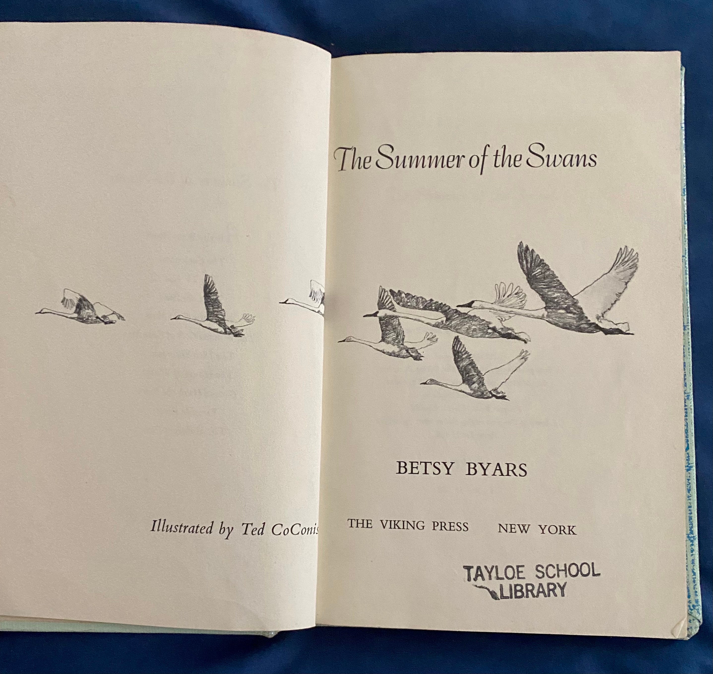 The Summer of the Swans. Betsy Byars. Vintage Copy - Etsy UK