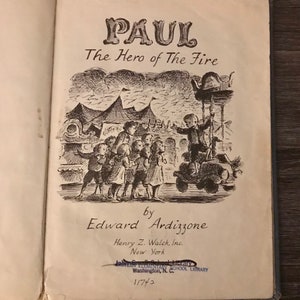 Paul the Hero of the Fire. 1962. Hardcover - Etsy