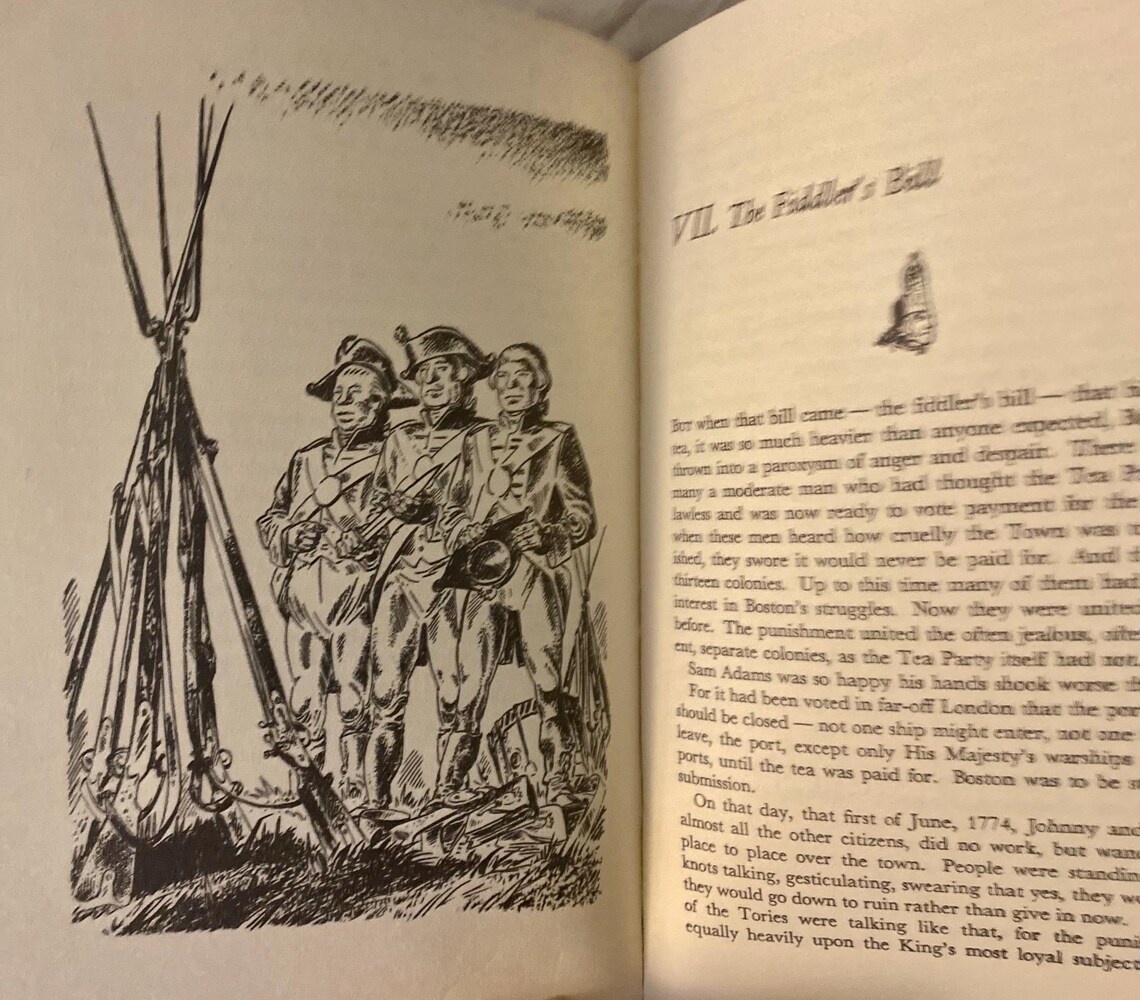 Johnny Tremain by Esther Forbes. Vintage Hardcover. 26th Printing. - Etsy