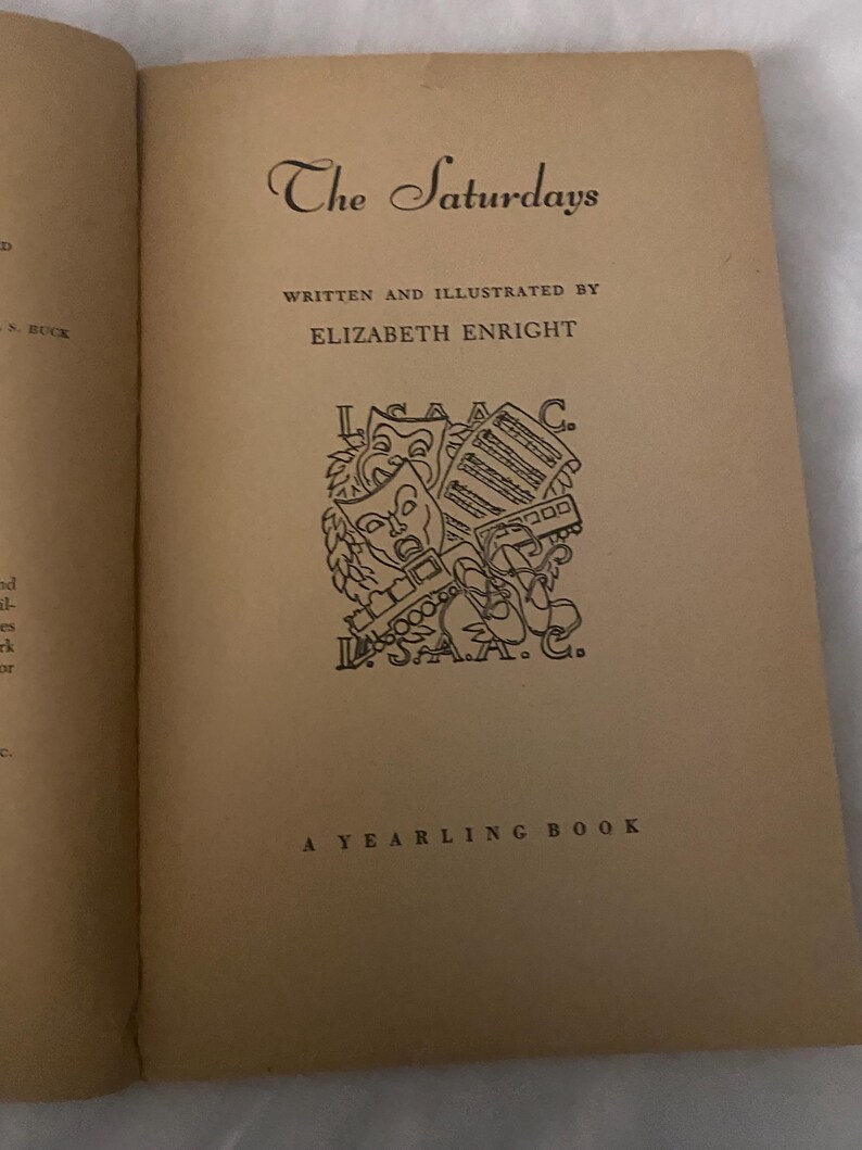 The Saturdays by Elizabeth Enright. Dell Yearling Book. Vintage ...