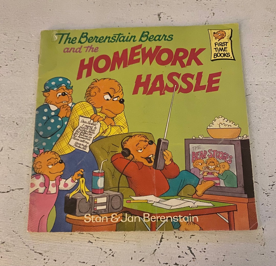 The Homework Hassle Berenstain Bears by Stan & Jan Berenstain. Vintage ...