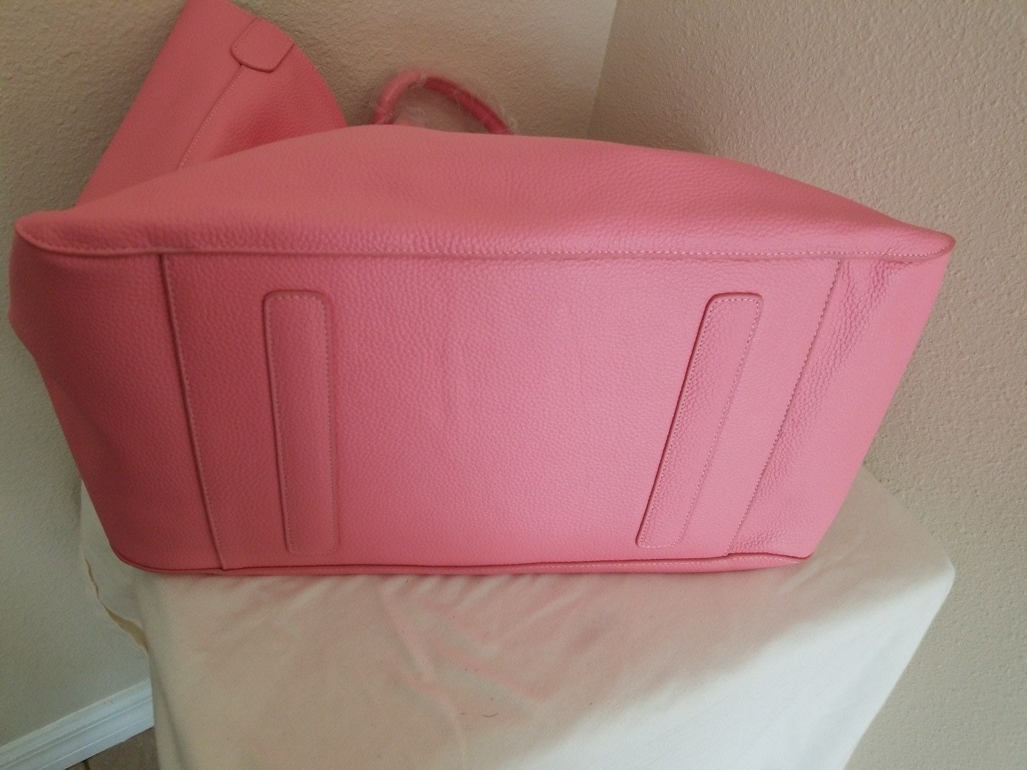 Ladies Large Pink Leather Tote Shoulder Bag - Etsy