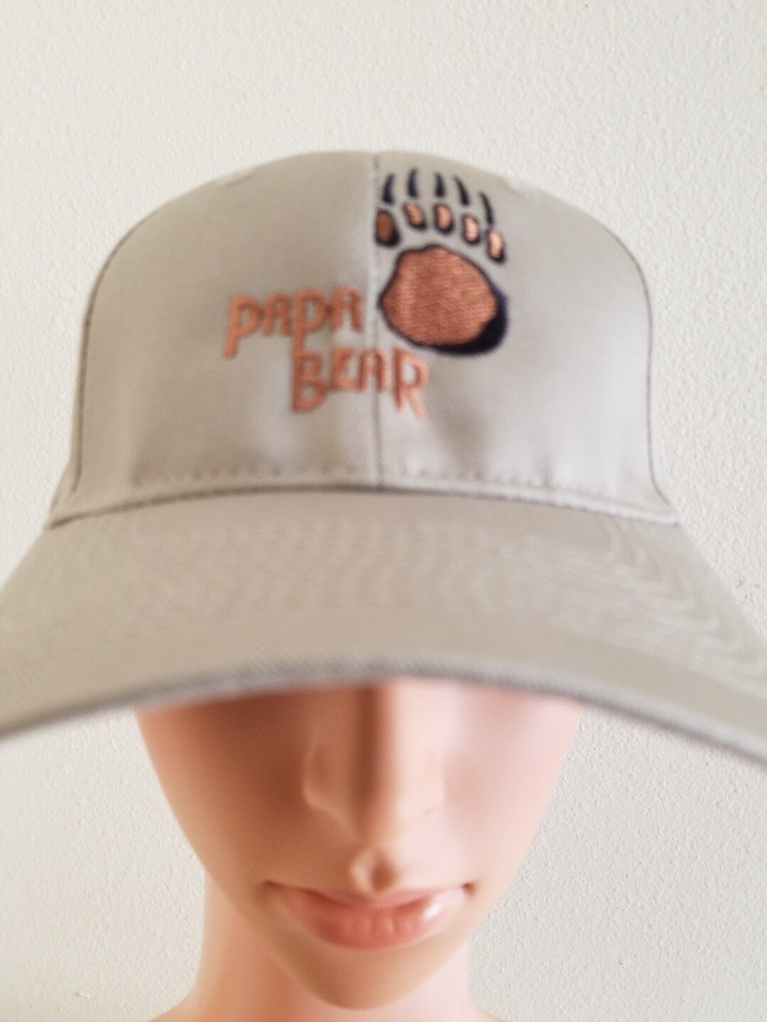 Papa Bear W/claw Embroidered Image Baseball Caps - Etsy