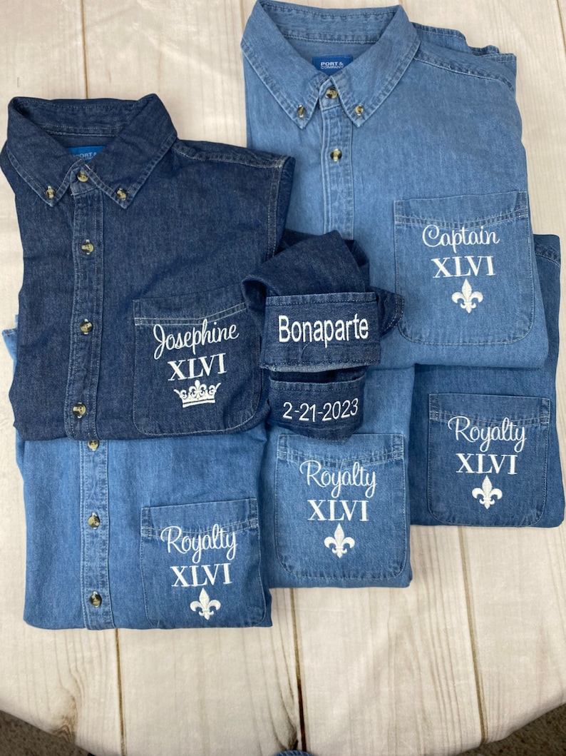 Custom Denim Shirts You Design It Denim Shirt Personalized - Etsy