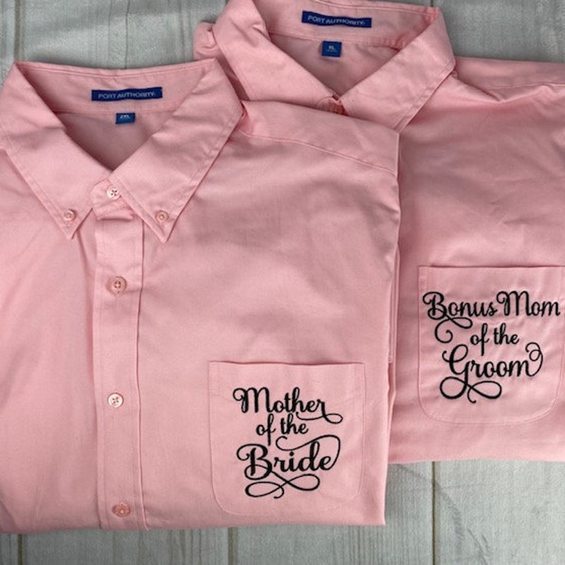 Button Down Shirts Wedding Day Mother of Bride - Etsy