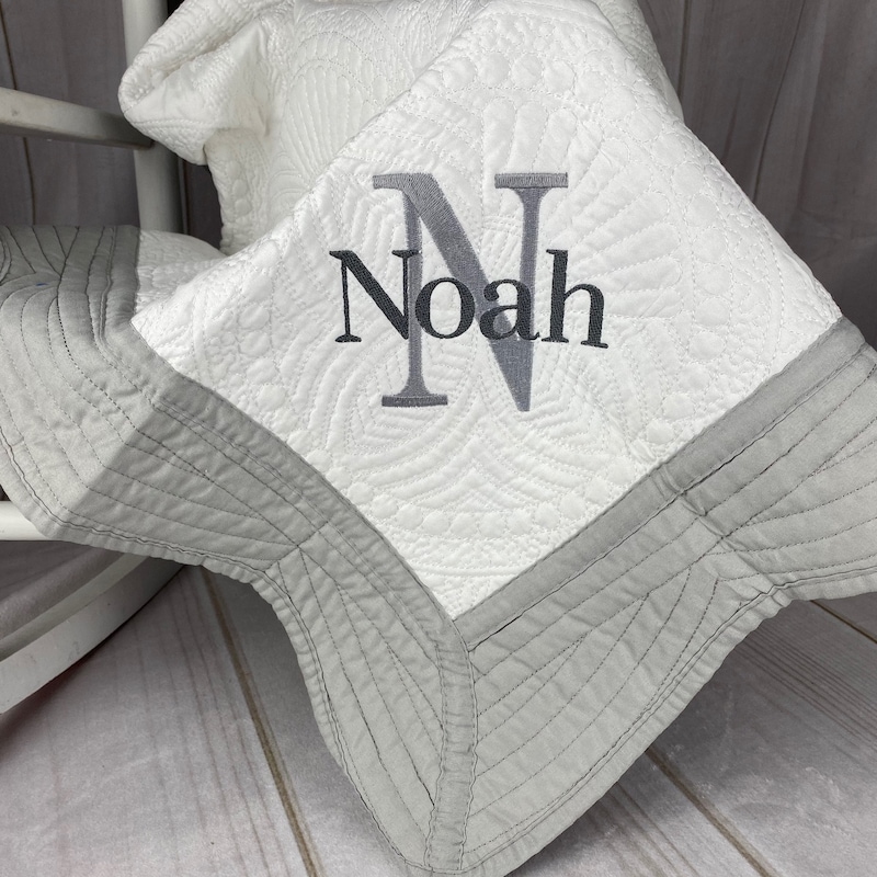 Embroidered Baby Quilt - Etsy