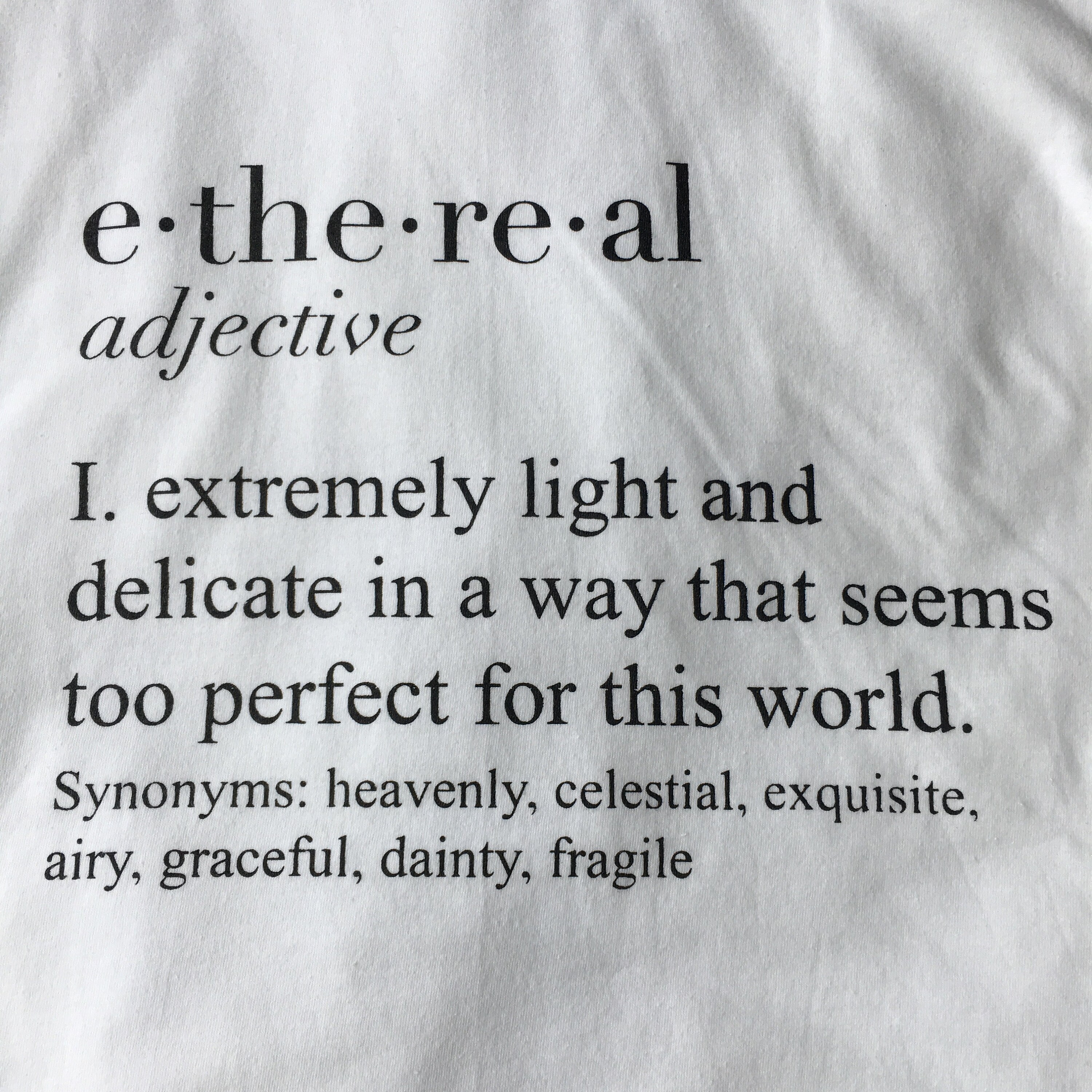 Ethereal Definition T-shirt in White - Etsy