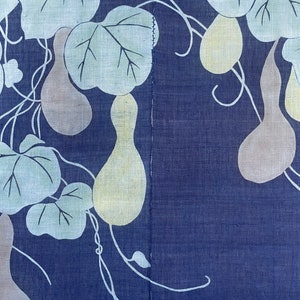 Japanese Style Noren Curtain - Natural Handwoven Ramie - Natural Dyed ...