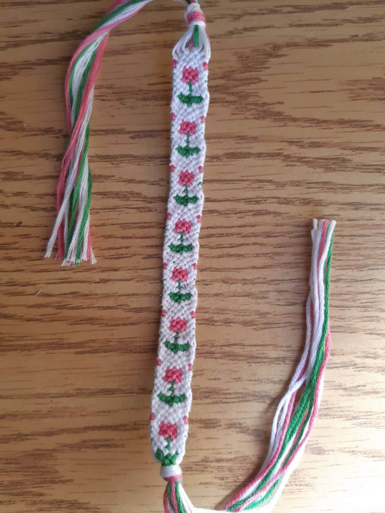 Flower Friendship Bracelet - Etsy