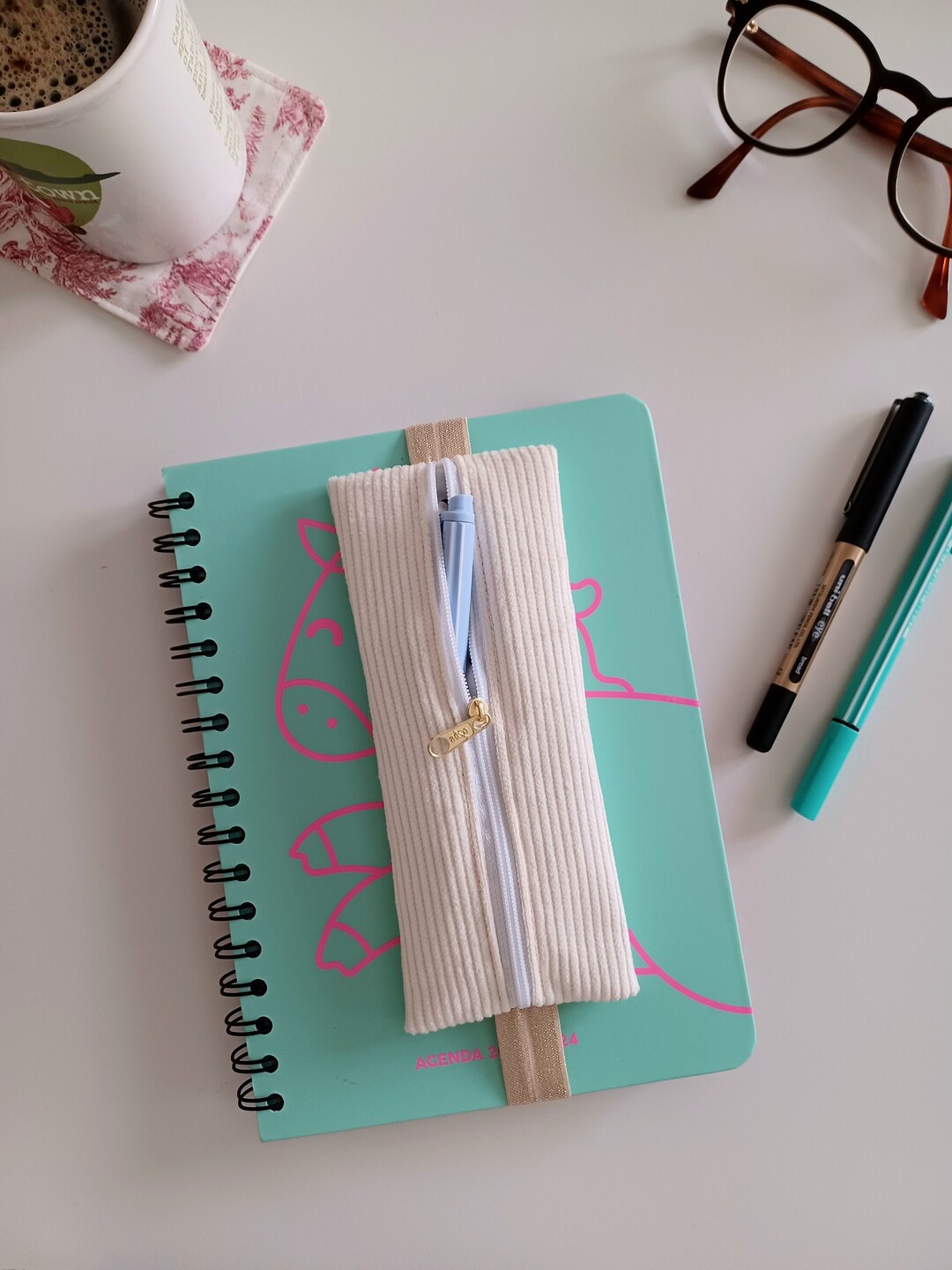 Elastic Pencil Case, Planner Pen Pouch, Pencil Pouch With Elastic, A5 ...