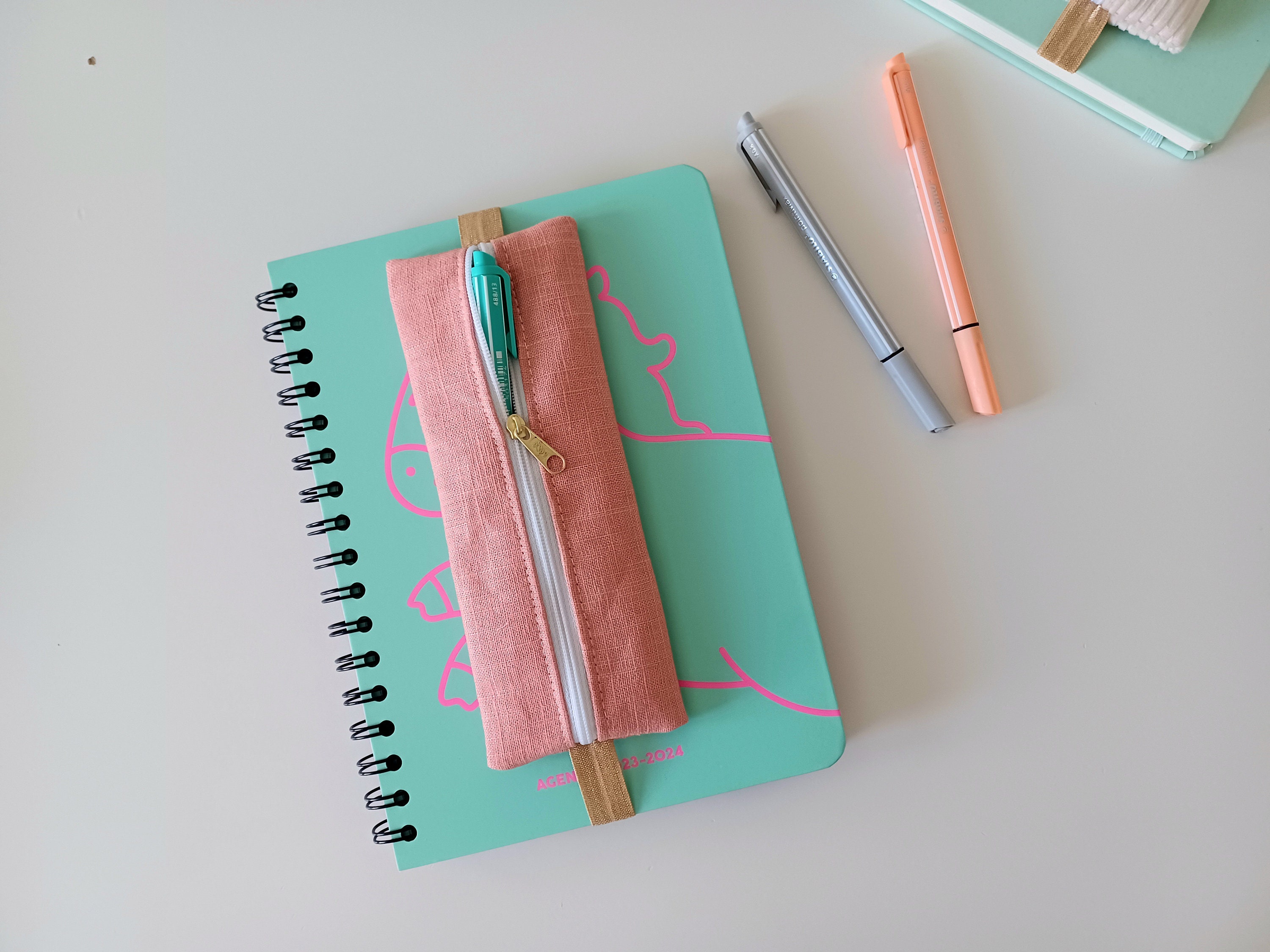 Elastic Pencil Case, Planner Pen Pouch, Pencil Pouch With Elastic, A5 ...