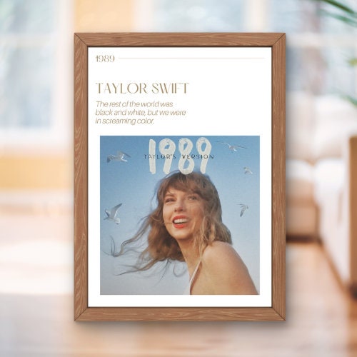 Taylor 1989 Poster, Taylor Poster Print, Taylor Wall Decor sold by Kali ...