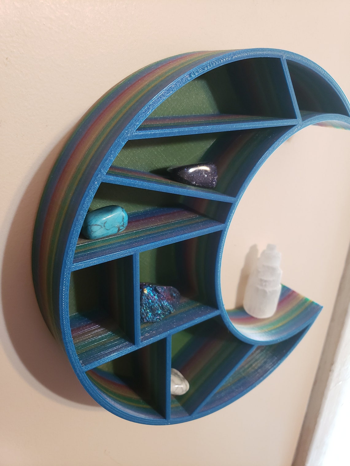 3D Printed Large Crescent Moon Shelf read Description - Etsy