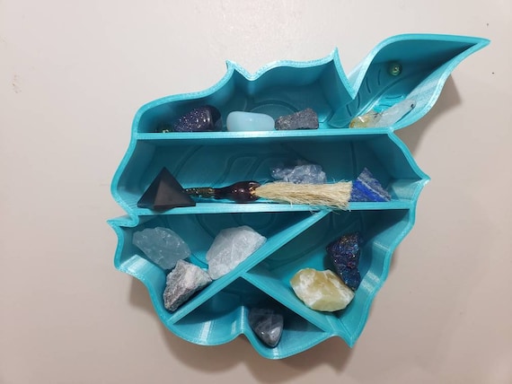 3D Printed Rose Shaped Crystal Shelf read Description | Etsy