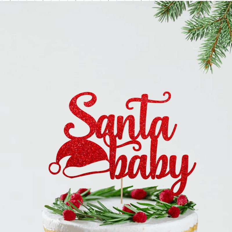Santa Cake Topper - Etsy