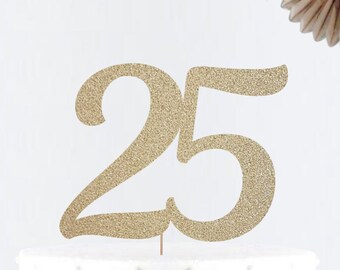 Twenty Five Cake Topper - Etsy