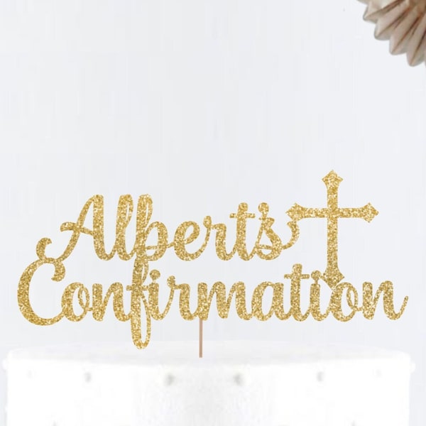 Confirmation Cake Topper - Etsy