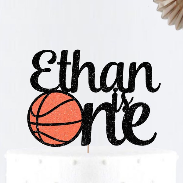One Basketball Cake Topper - Etsy