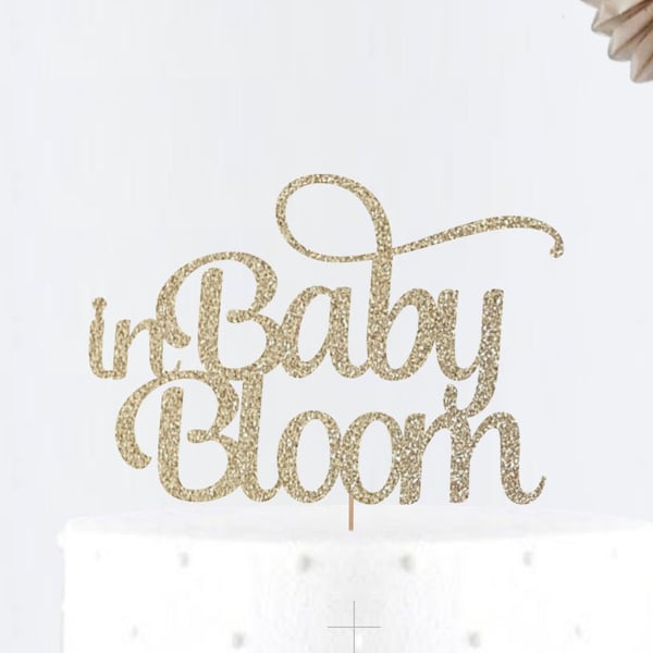 Baby in Bloom Cake Topper - Etsy