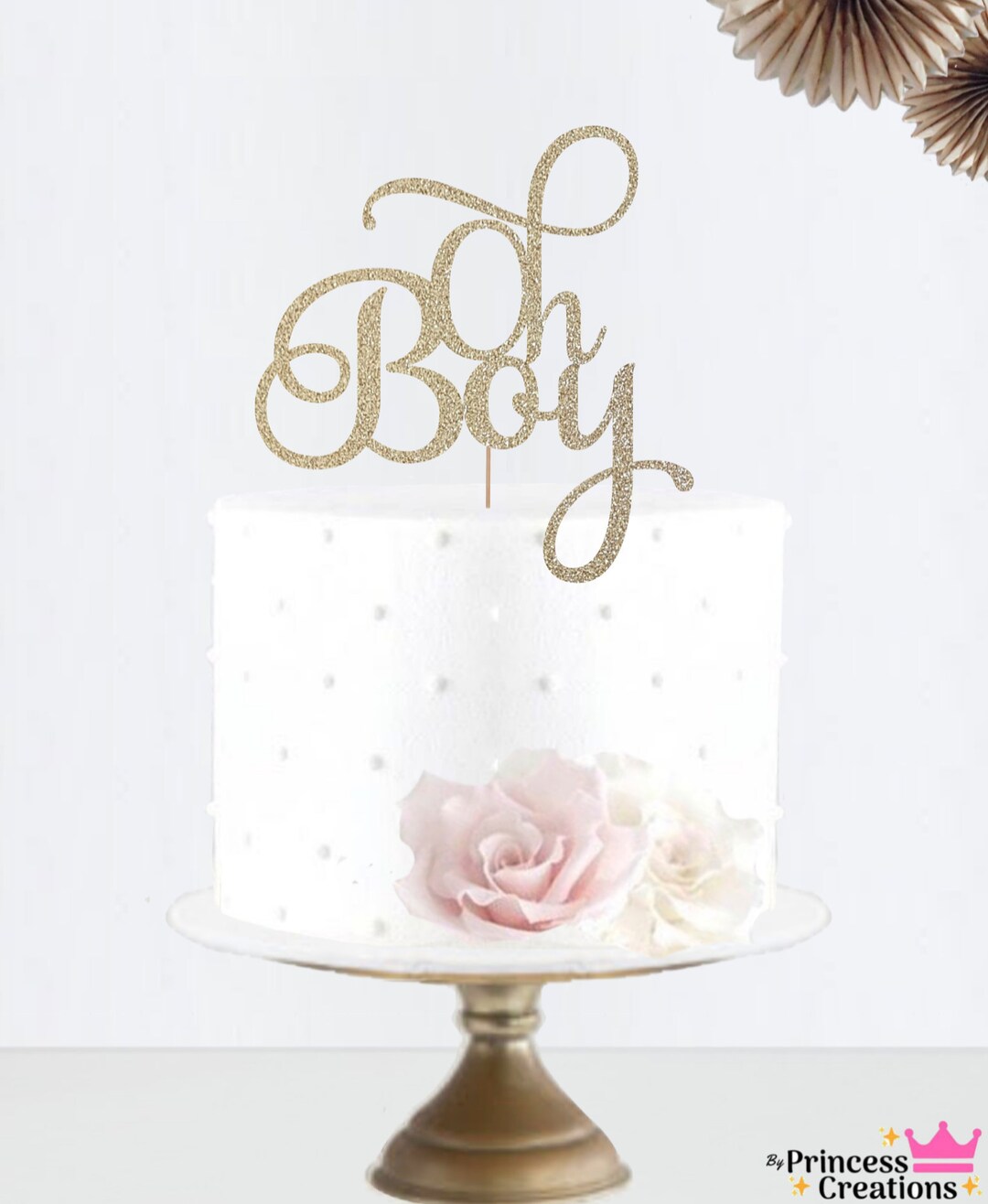 Oh Boy Cake Topper • Baby Shower Decor • Party Decor • Baby Boy First ...