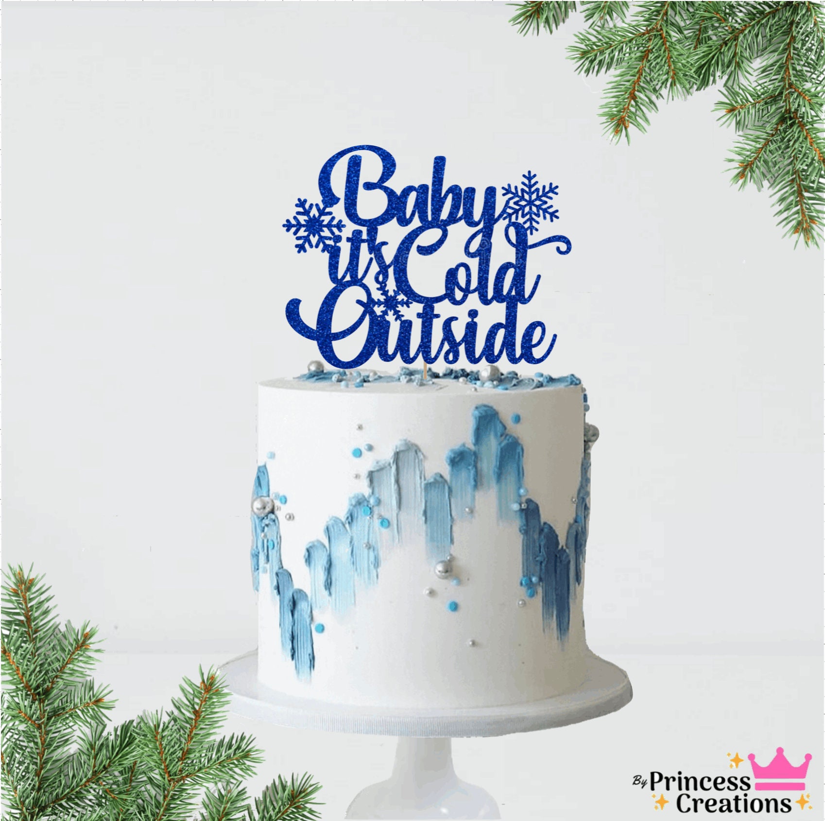 Baby It's Cold Outside Cake Topper Winter Cake Topper - Etsy